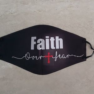 Accessories | Face Mask Faith Over Fear | Poshmark